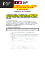 ? (AC - S03) Semana 03 - Tarea Infografia de La República Aristocrática - Problemas y Desafios ...
