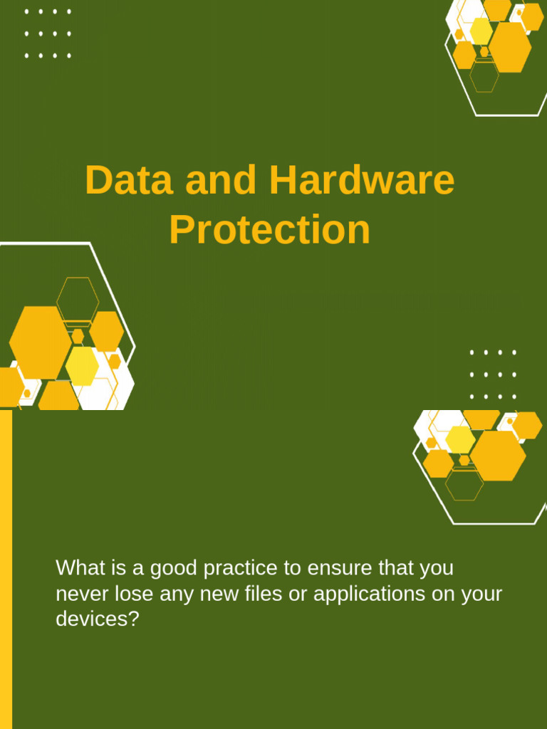 L10-Data and Hardware Protection | PDF | Backup | Computer File
