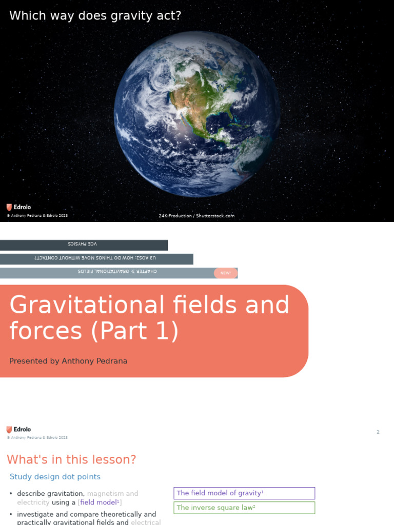 Lesson Slides - 3A Gravitational Fields and Forces Part 1 - Edrolo ...
