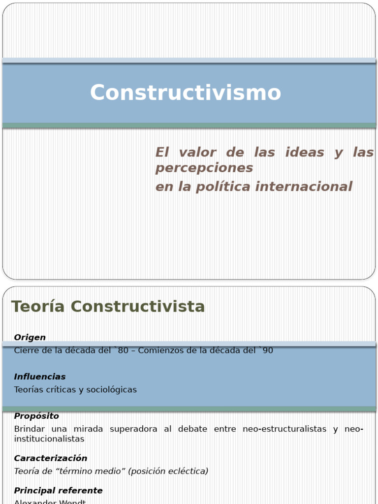 Constructivismo | PDF | Percepción | Constructivismo (filosofía de la educación)