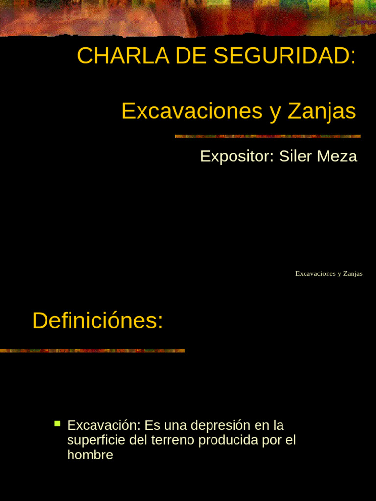 31 ENE 07 - Excavaciones y Zanjas | PDF