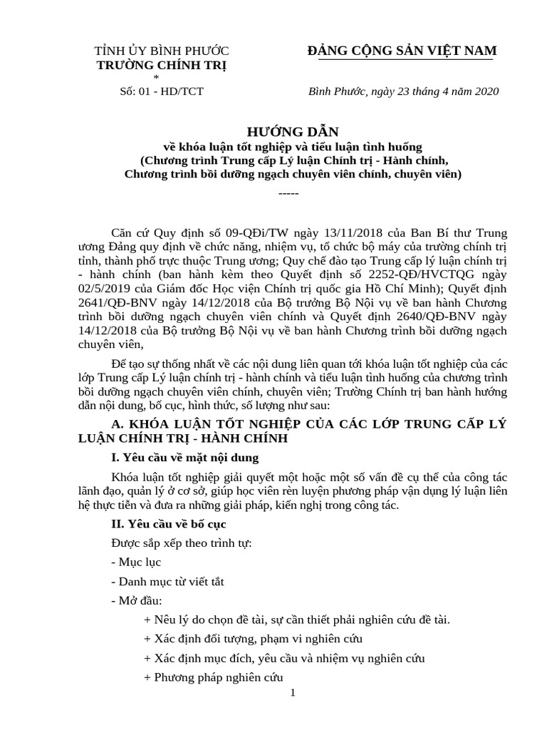 Huong Dan Viet Khoa Luan Moi Nhat - 2020 Dung | PDF