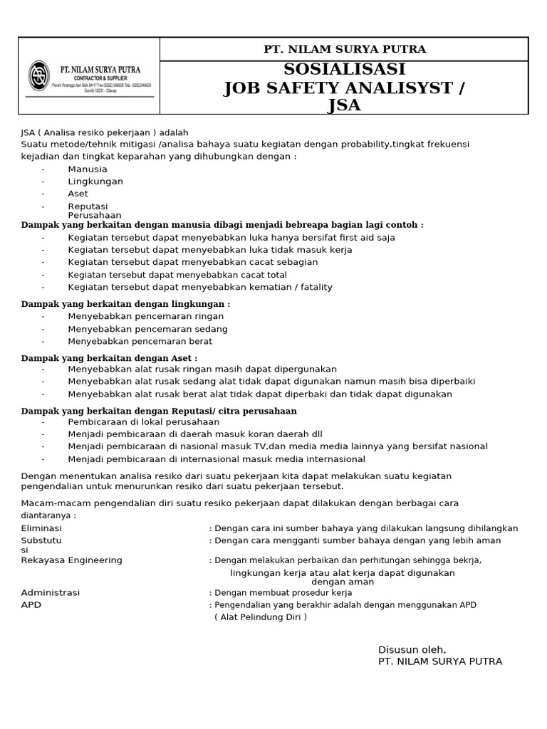 2. MATERI JSA 1 | PDF