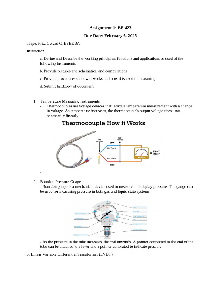 Assignment-1 Instru | PDF