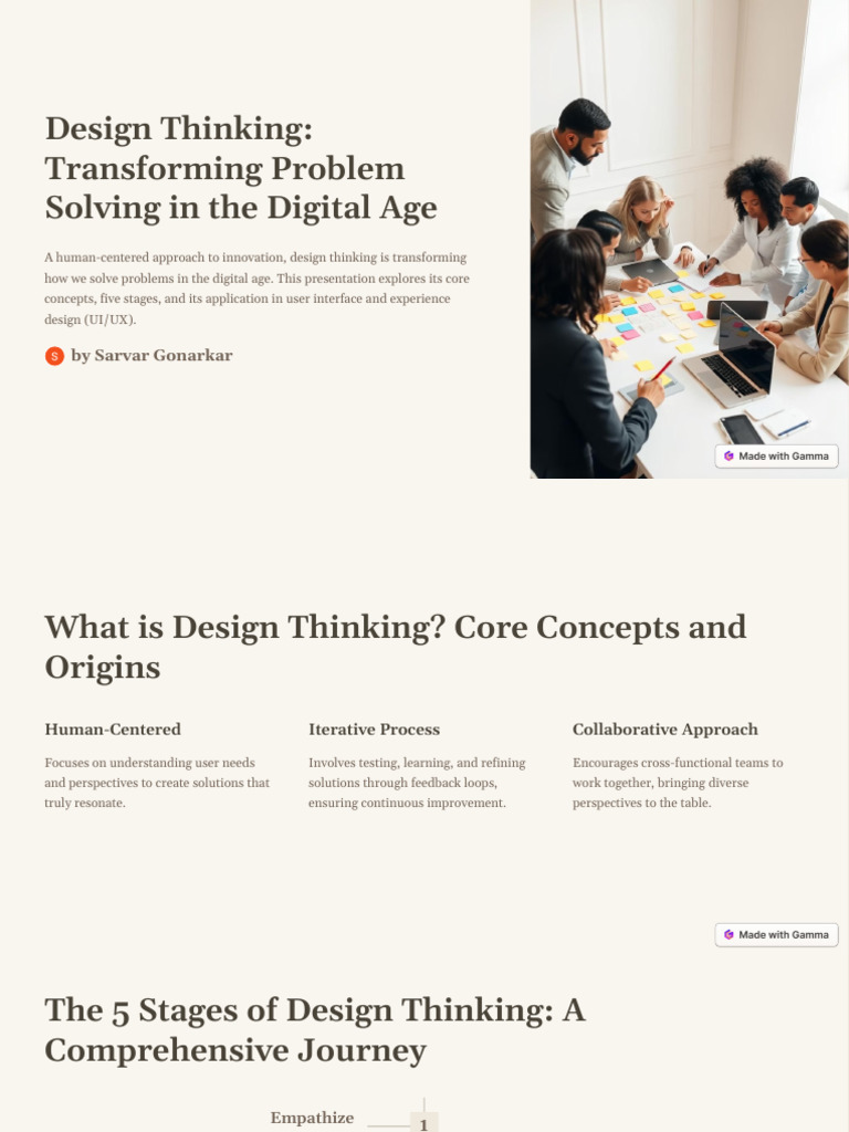 Design Thinking Transforming Problem Solving in The Digital Age | PDF | Design Thinking | Learning