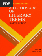 Oxford Dictionary of Litterary Terms | PDF | Poetry | Metre (Poetry)
