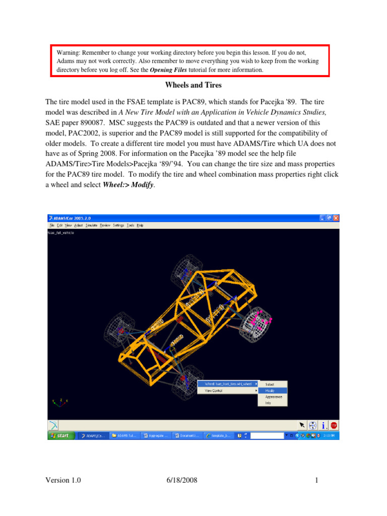 FSAE Tire Model Modification Guide | PDF | Computer File | Tire