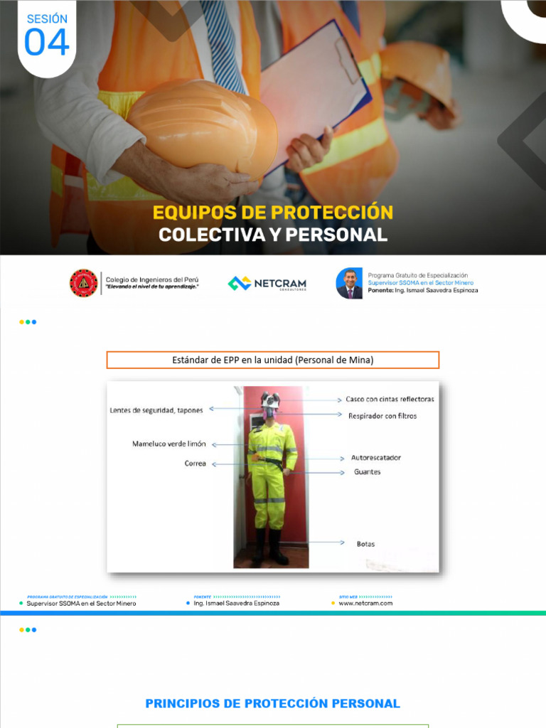 Guía de Uso y Normas de EPP en Minería | PDF | ruido | Decibel