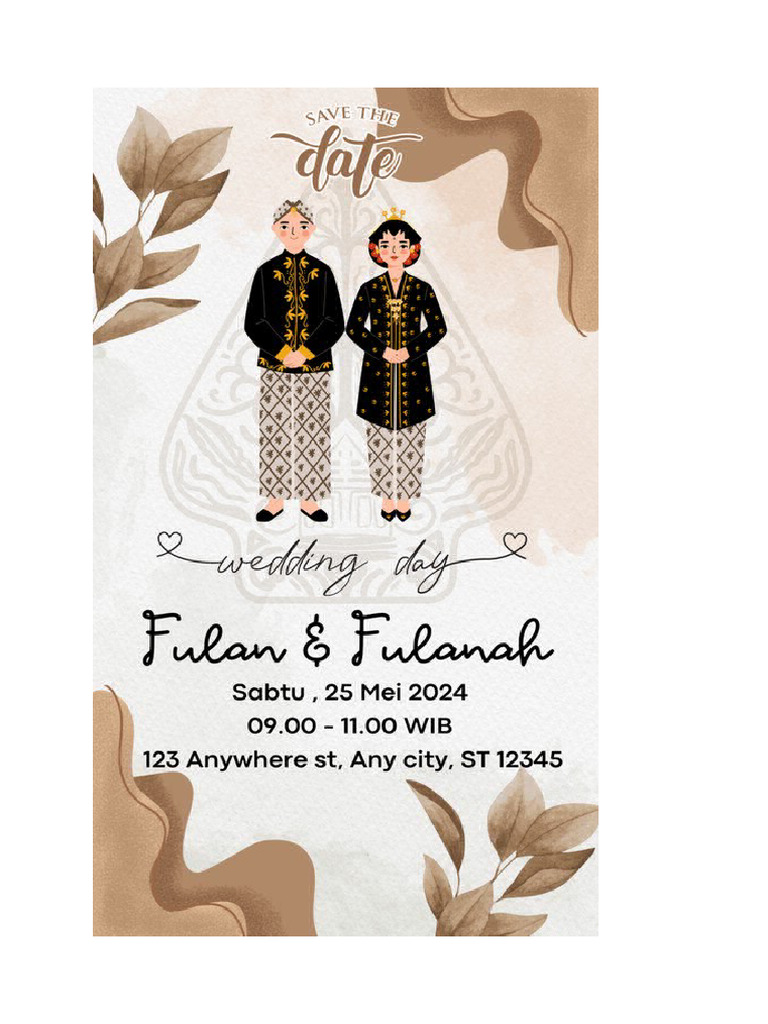 Template Undangan Nikah | PDF