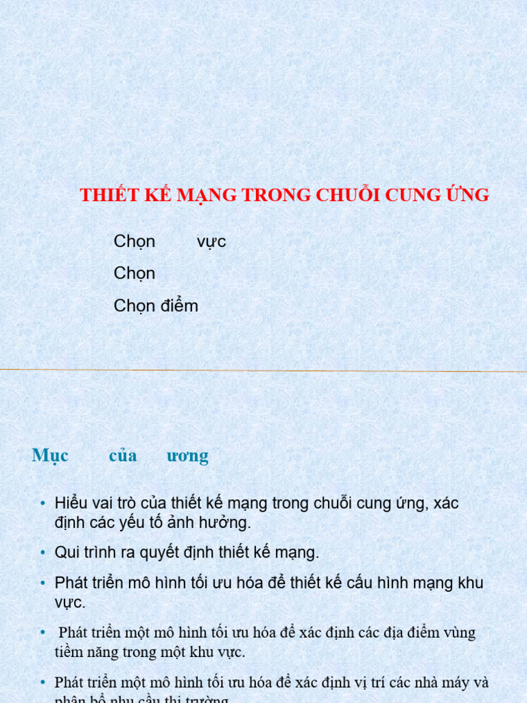 Chapter 4 - Thiet Ke Mang - Chon Vi Tri Nha May - 2 | PDF