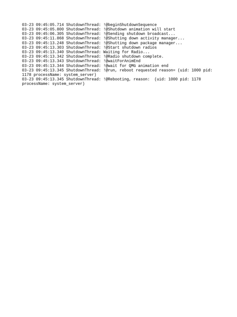 Shutdown Profile.5 | PDF
