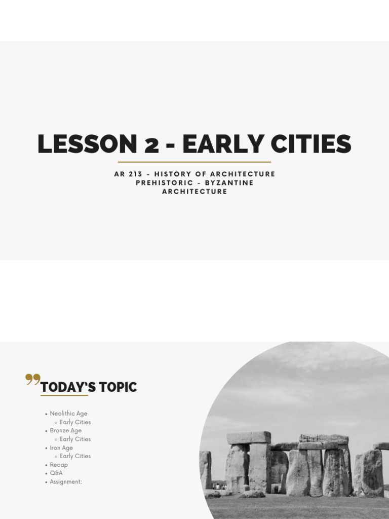 Early Cities: Neolithic to Bronze Age | PDF | Babylonia | Sumer