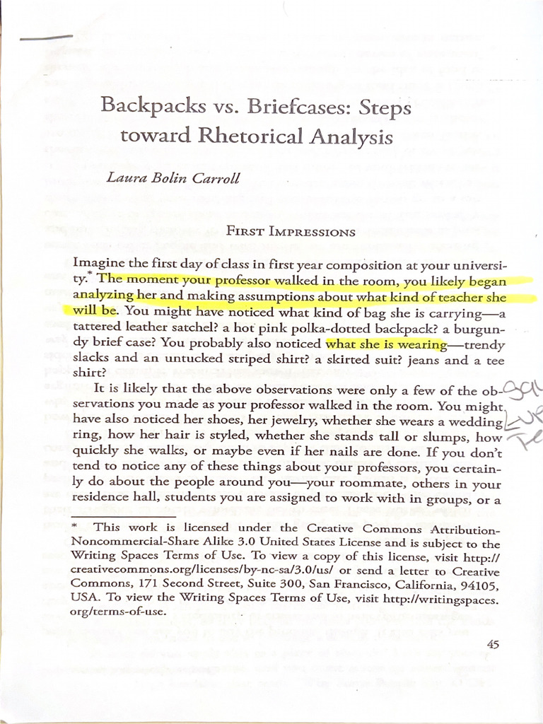 Backpack Vs Briefcase | PDF