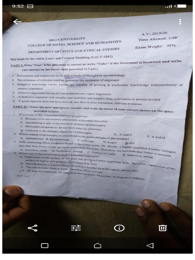 @Hahuethiopia.dilla.logic.midexam | PDF