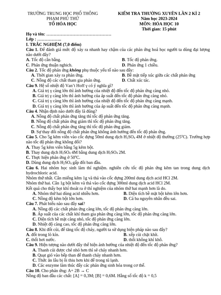 kttx lần 2 kì 2 | PDF