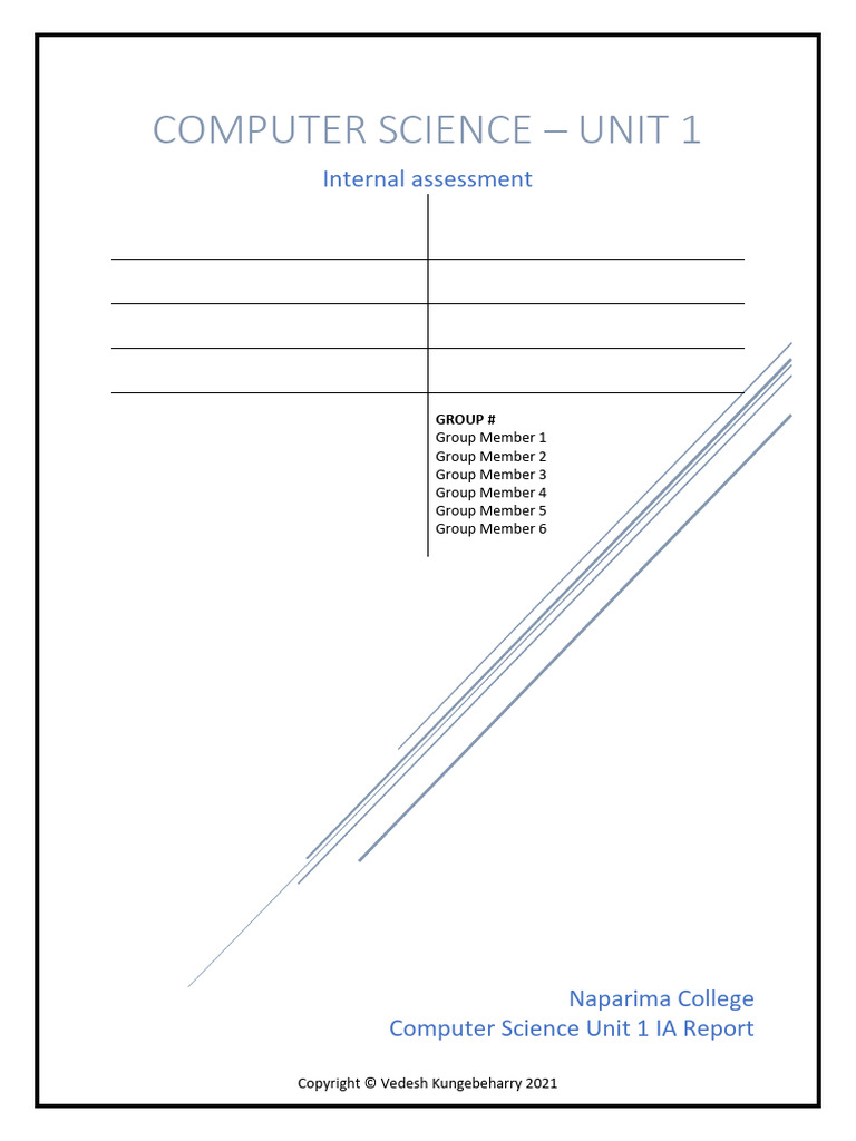 Unit 1 - Suggested IA Template 01 | PDF | Computer Program | Programming