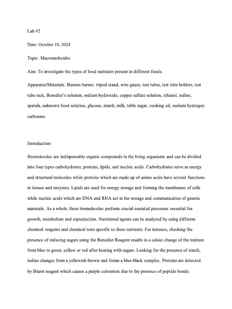 Cape Biology U1 Labs | PDF
