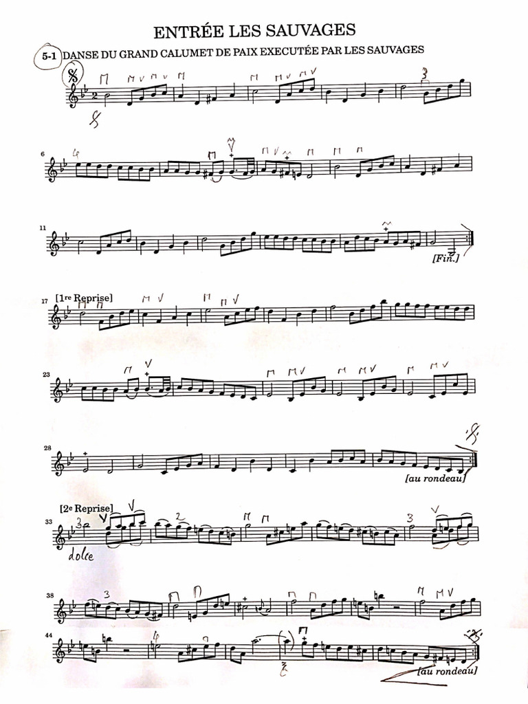 Les Sauvage - Violin | PDF