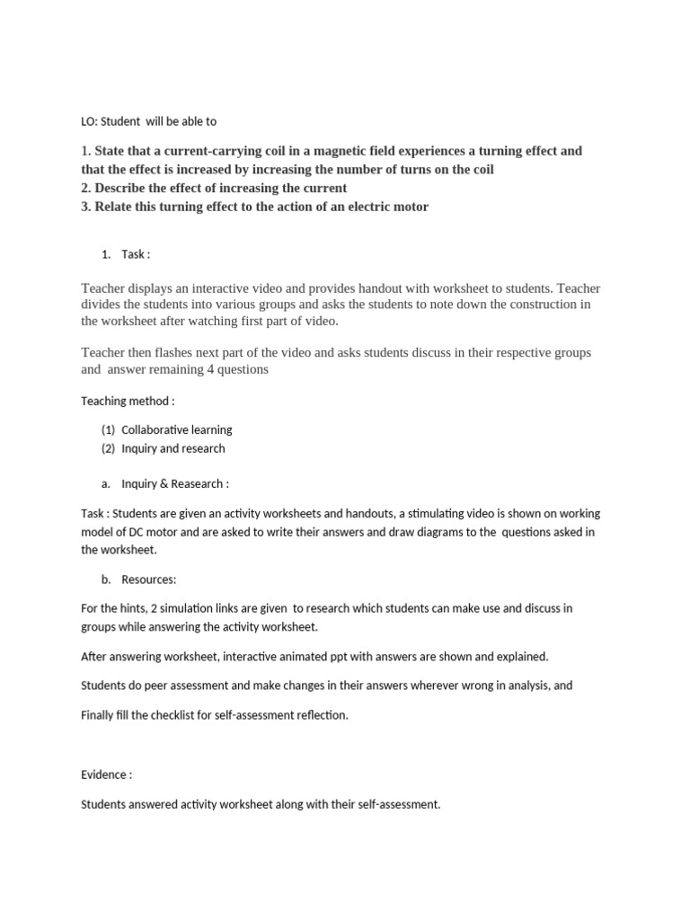 Checklist for all physics | PDF