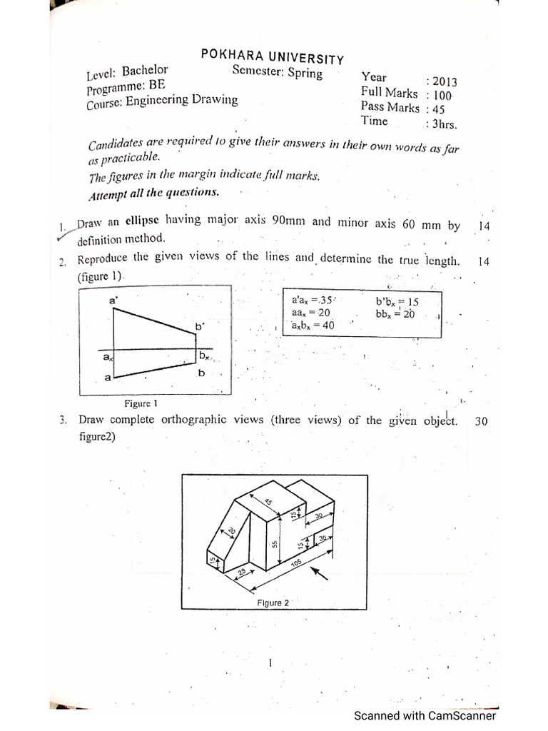 Eng. Drawings 2013(F) to 2018(S) | PDF