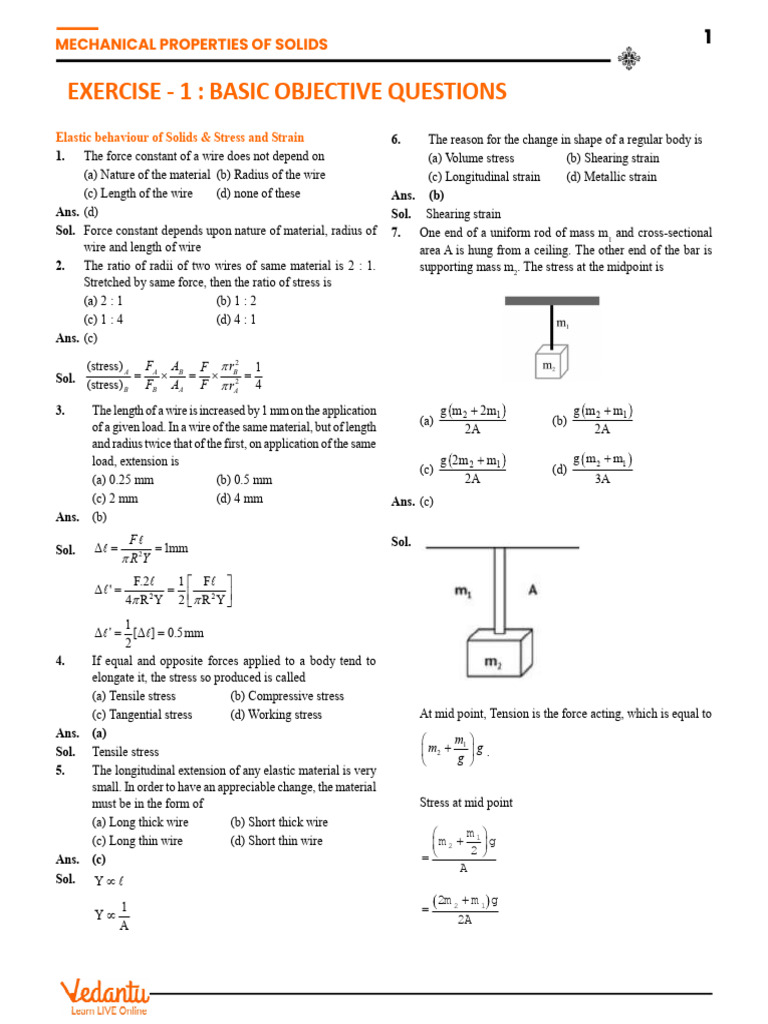 Wire Elongation and Mechanical Properties | PDF | Stress (Mechanics ...