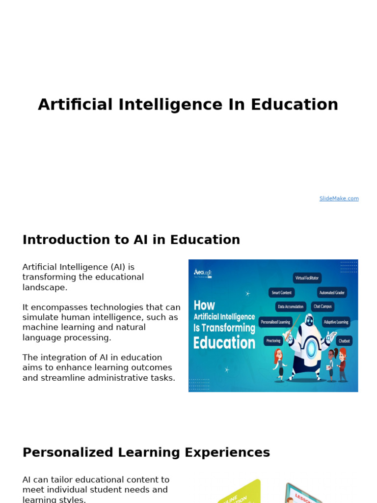 Artificial Intelligence In Education Pdf