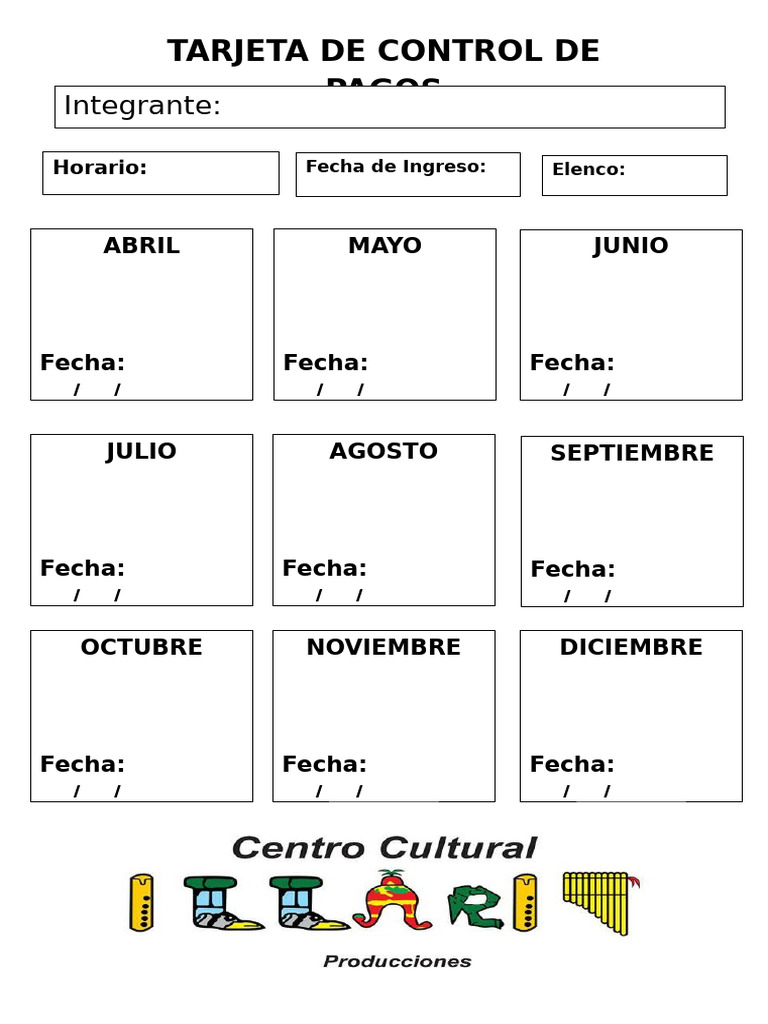 Control de Pagos Mensuales 2023 | PDF