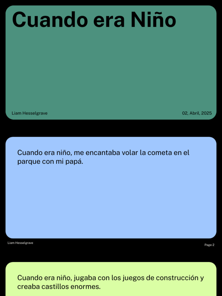 Cuando Era Niño... | PDF