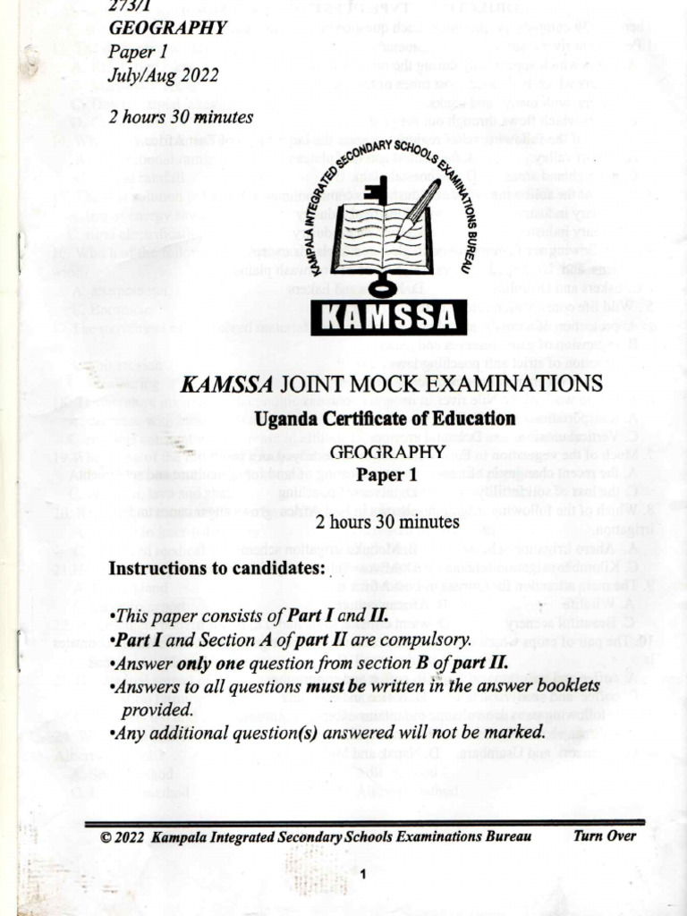 Geography Paper 1 | PDF
