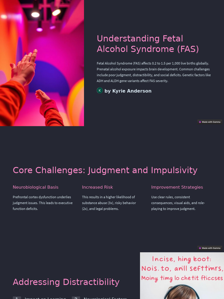 Understanding Fetal Alcohol Syndrome FAS | PDF | Attention Deficit ...