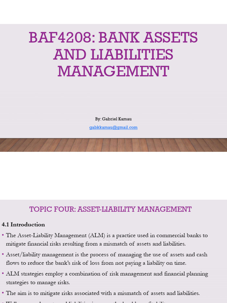 Asset-Liability Management in Banking | PDF | Banks | Interest Rates