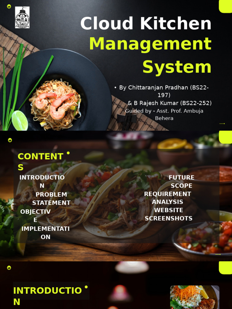Cloud Kitchen Management System Overview | PDF | Cloud Computing | Usability