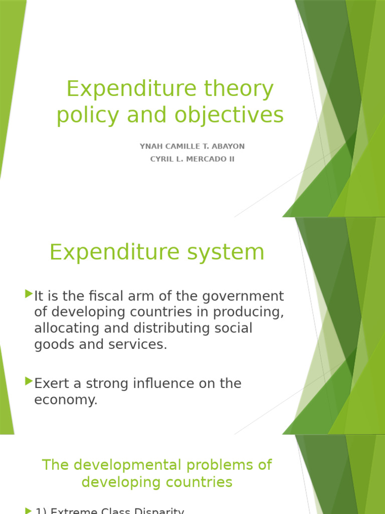 expenditure-theory-and-policy_Mercado-Abayon | PDF