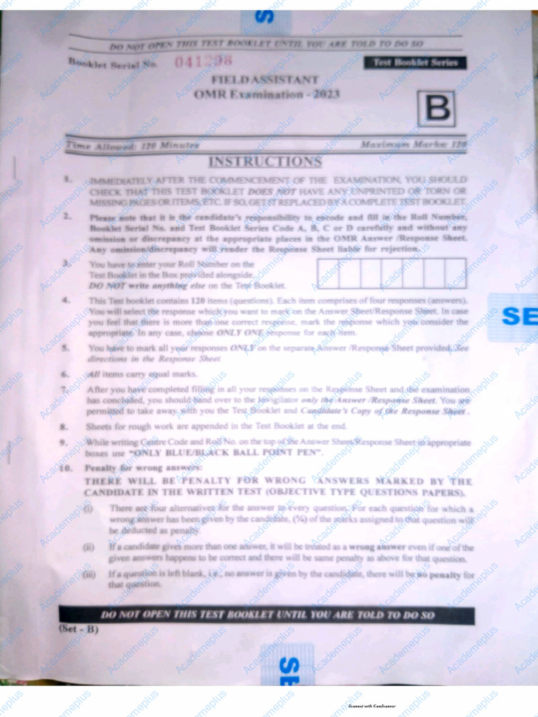 Field Assistant, Forest, Ecology and Environment Department Paper | PDF