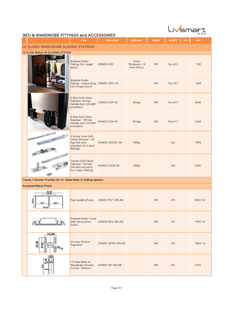 Hi-Slide Walk in Ebco | PDF