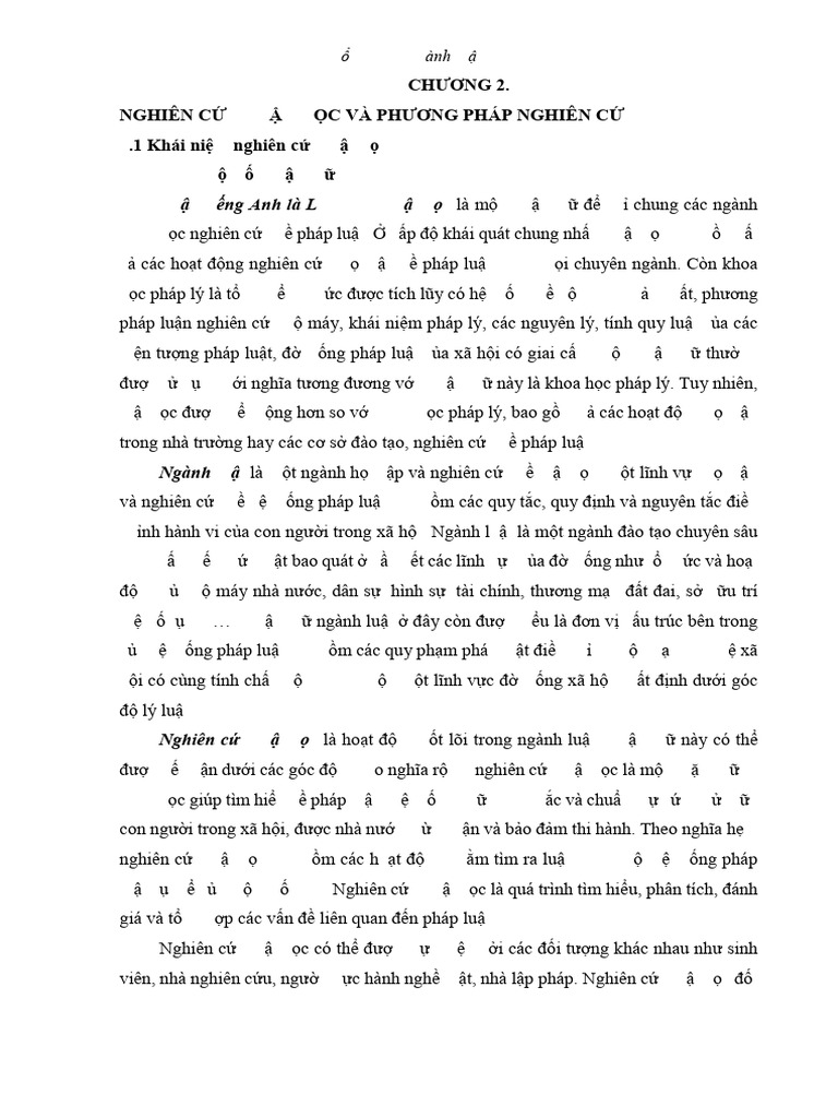 Chương 2 - Nghiên cứu luật học và PPNC | PDF
