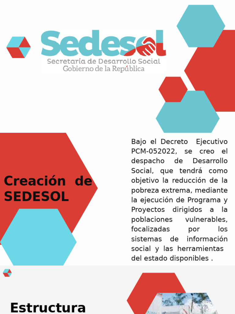 Estructura y Gestión de SEDESOL en Honduras | PDF | Planificación ...