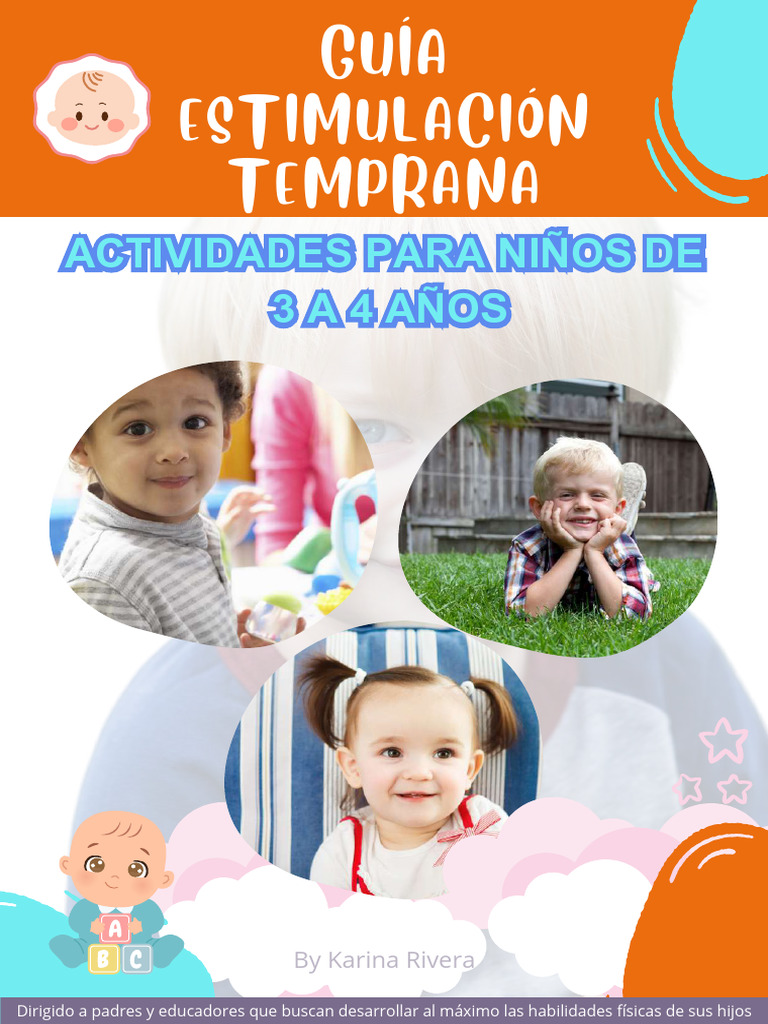 Actividades de Estimulación Temprana | PDF | Papel | Aprendizaje