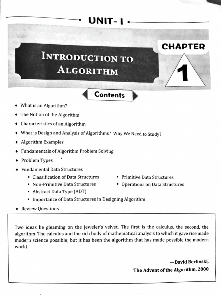DAA Chapter1 | PDF