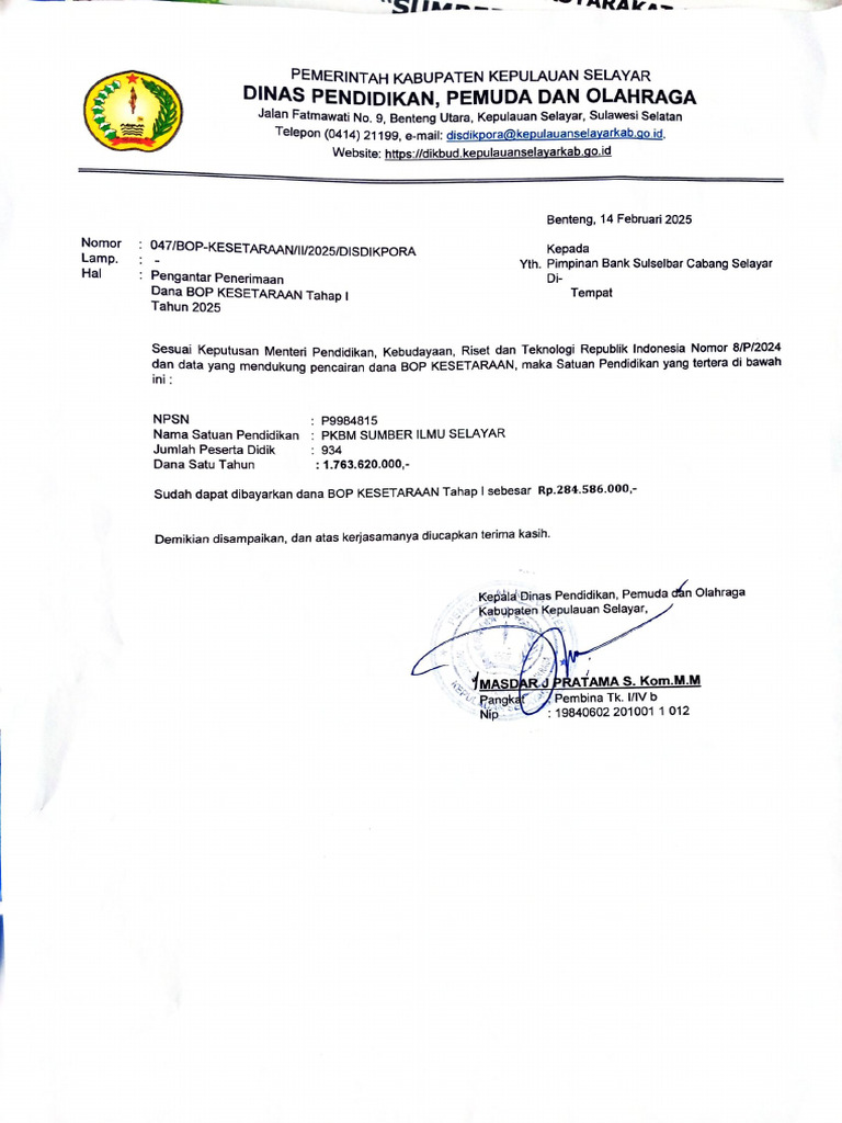 REKOMENDASI Pengantar BOP Reguler 2025 | PDF