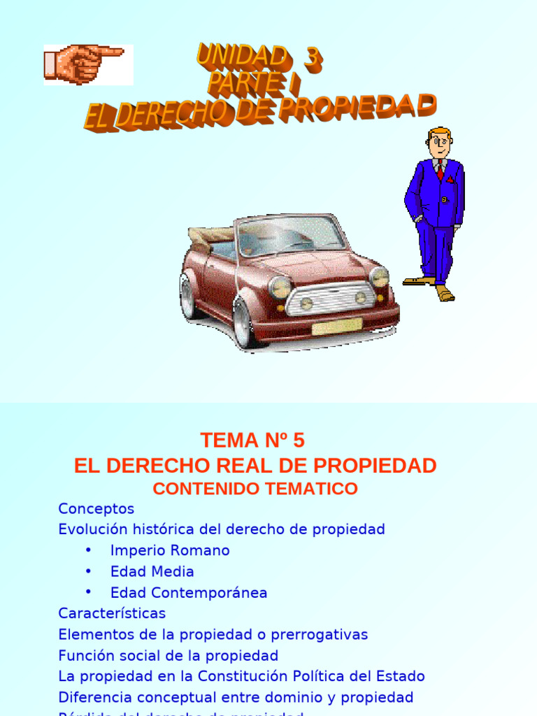 UNIDAD 3 - PARTE 1 civil 2 | PDF | Propiedad | Posesión (Ley)