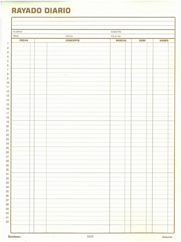 Rayado diario | PDF