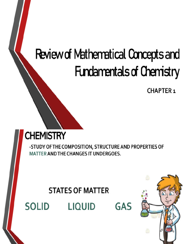 CHAPTER 1 Review of Mathematical Concepts and Fundamentals of Chemistry ...