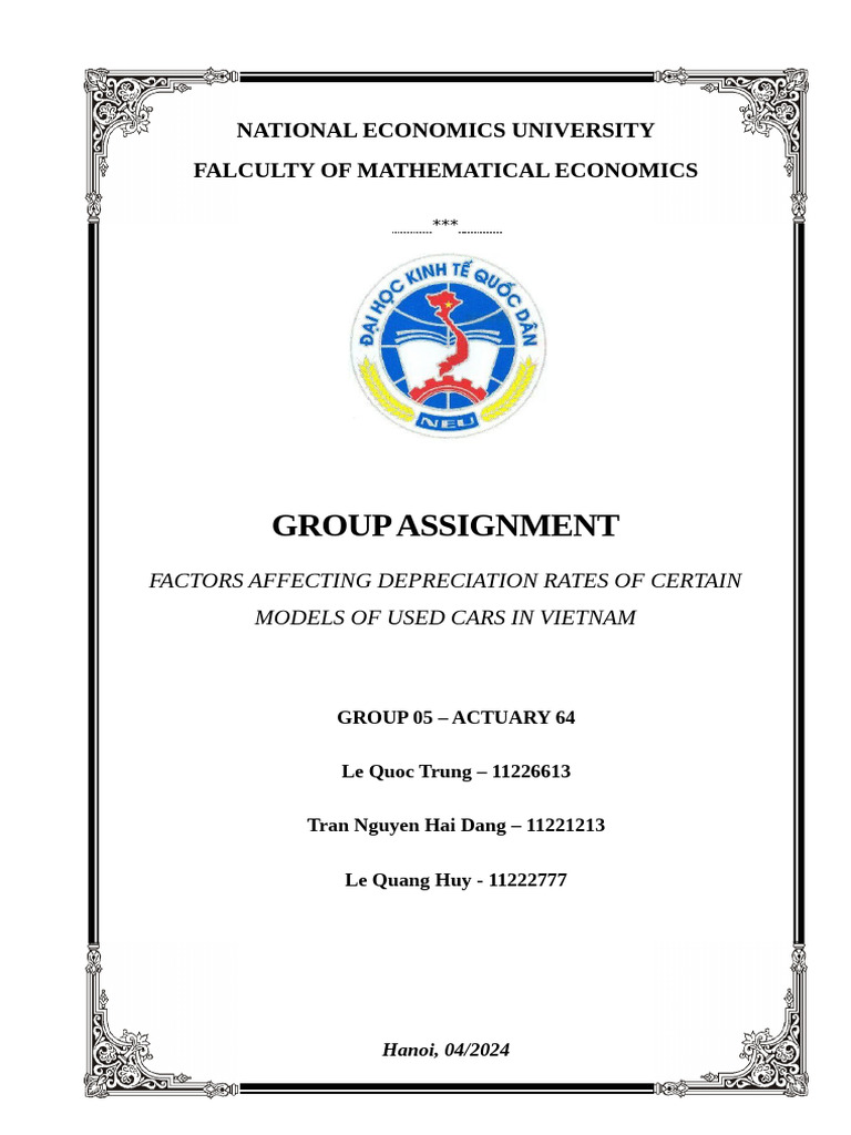 Act64 - G05 - Econometrics 1 Assignment | PDF | Errors And Residuals | Coefficient Of Determination