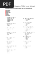BODMAS Questions Grade6 | PDF