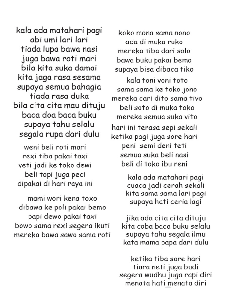 Pintar Membaca Kelas 1 SD | PDF