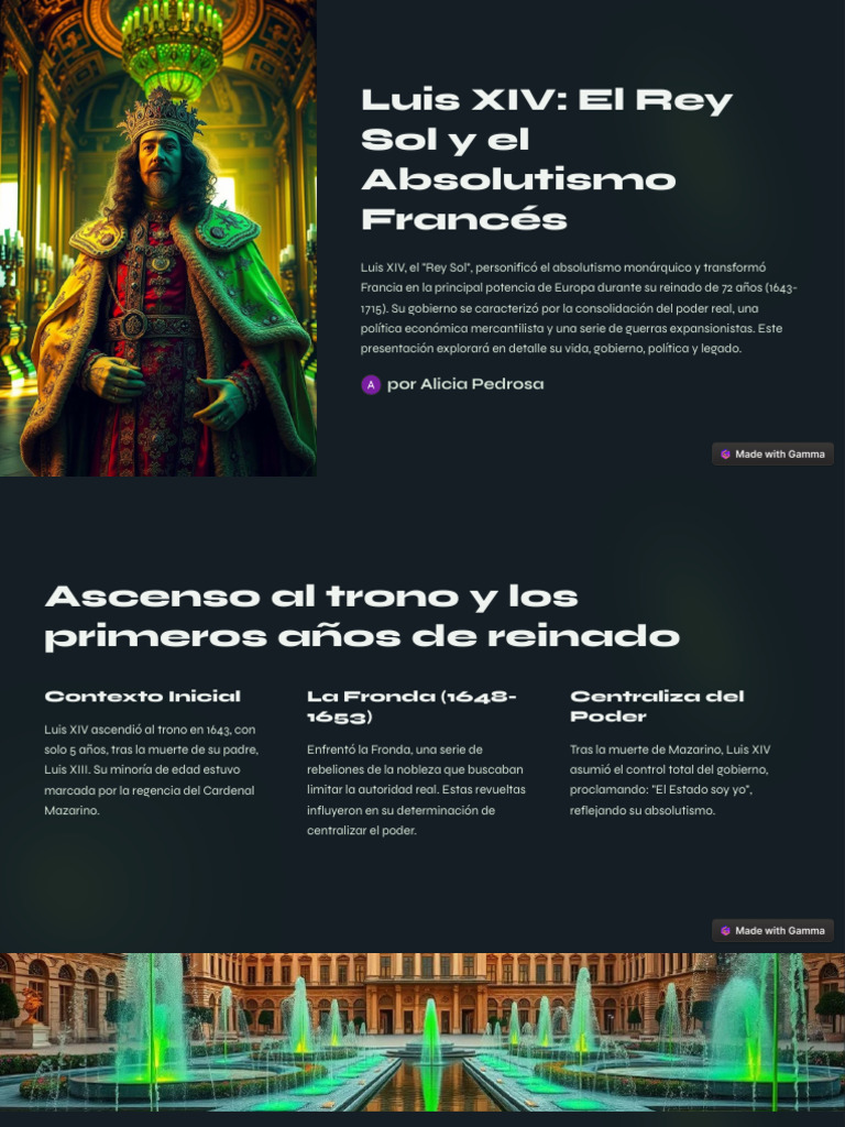 Luis XIV: Absolutismo y Poder en Francia | PDF | Francia