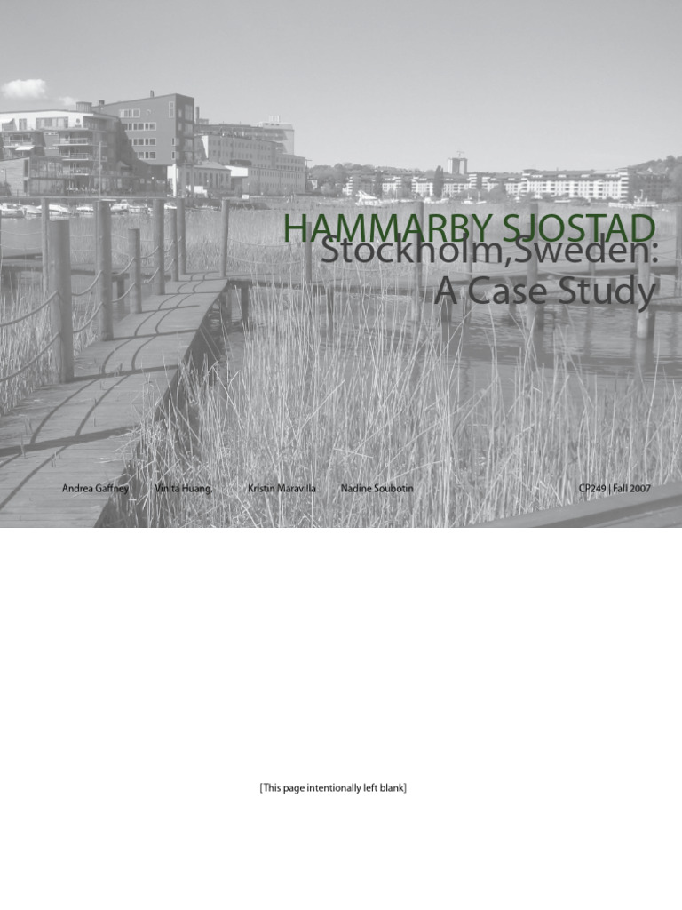 Sweden - Hammarby | PDF | Sustainability | Economies