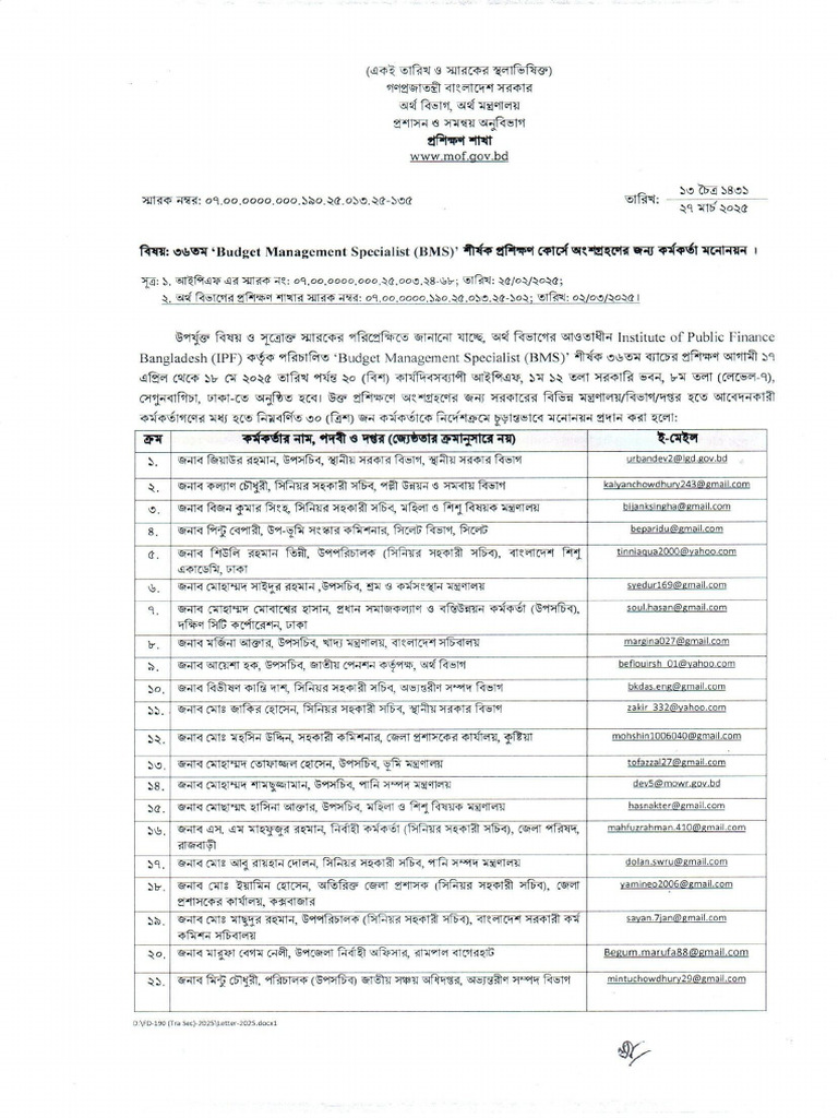 135 BMS (Nomination).Revised | PDF