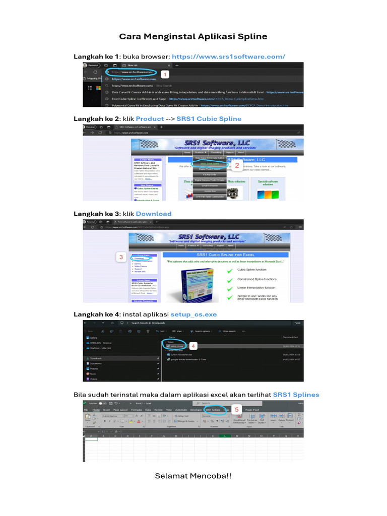 Cara Instal Aplikasi Spline | PDF